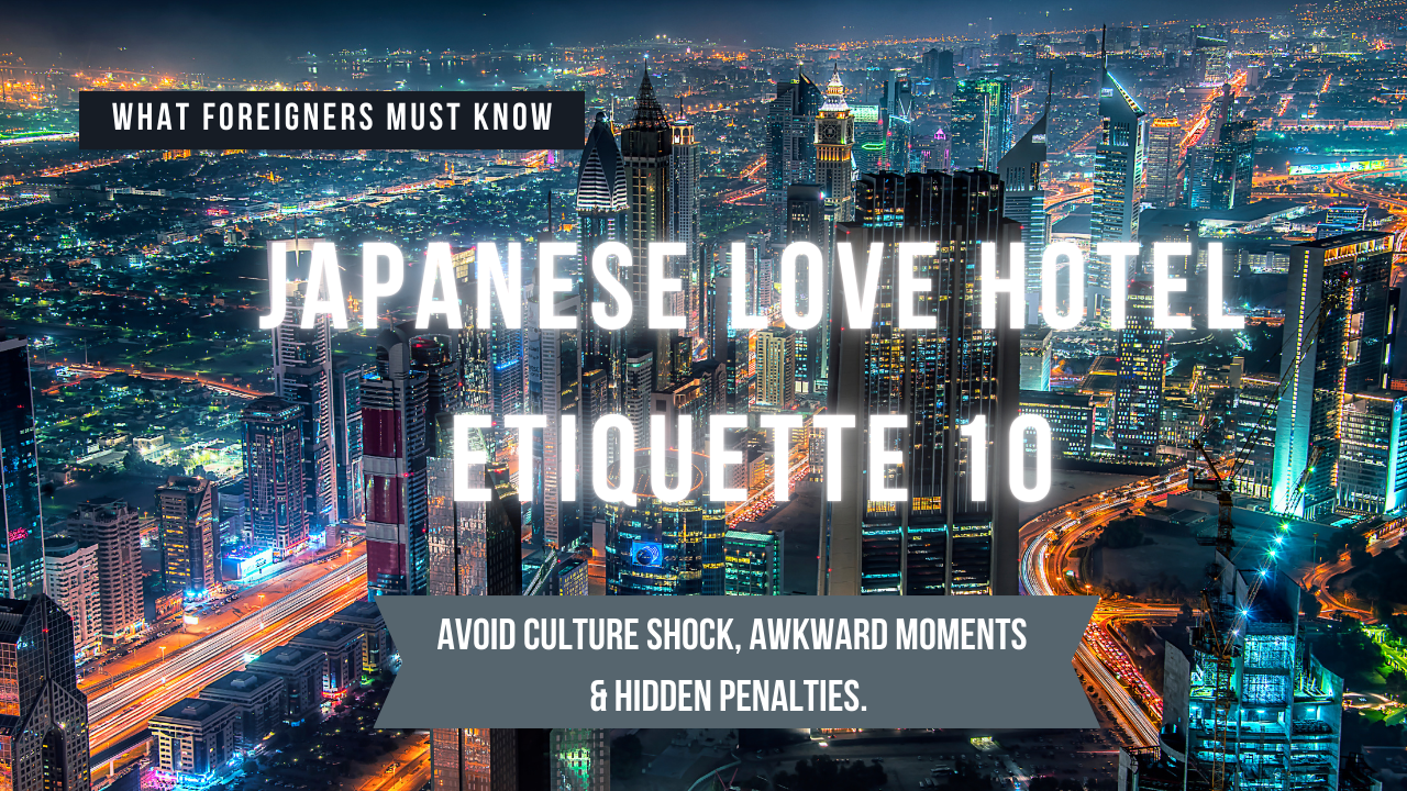 Love Hotel Etiquette and rule in Japan:Tips for Foreign Tourists